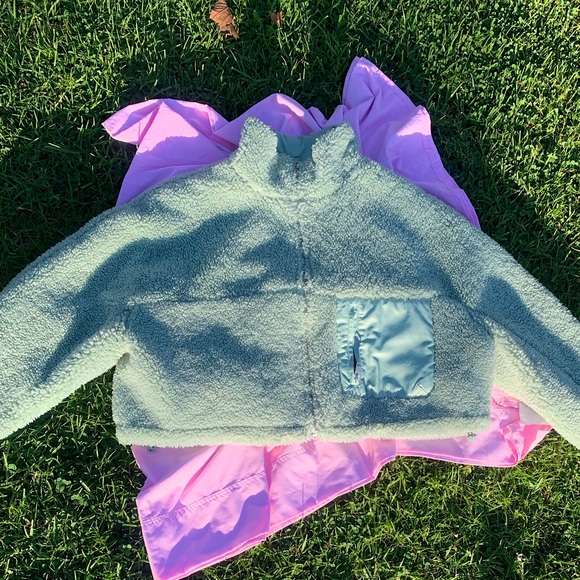 Forever 21 | Jackets & Coats | Sage Green Fuzzy Jacket | Poshmark